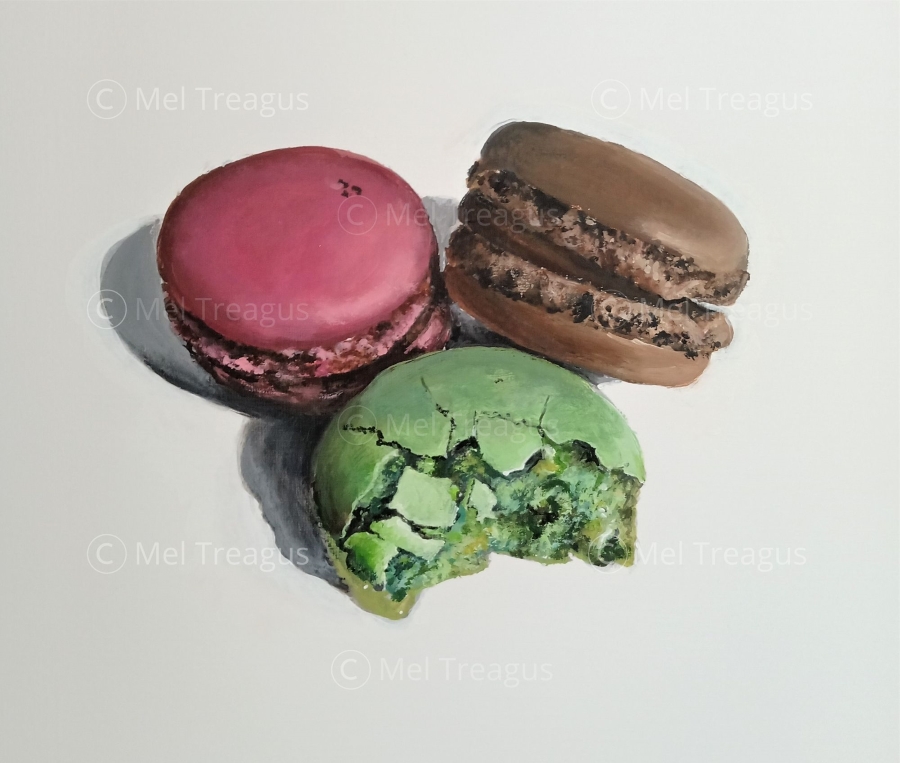 Macaroons – Mel Treagus copyrighted | Taunton Art Group